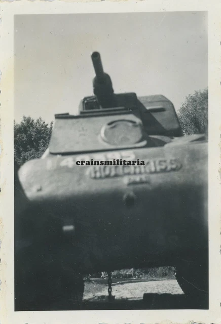 ORIG. FOTO HOTCHKISS H-35 Beute Panzer Tank m. Kennung Frankreich ...