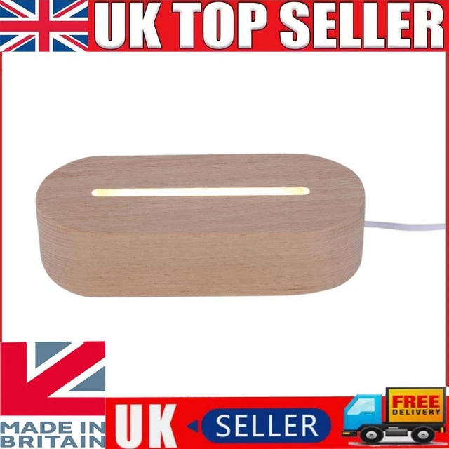 OVAL DISPLAY PEDESTAL - LED Lights Display Base with USB (White Light ...