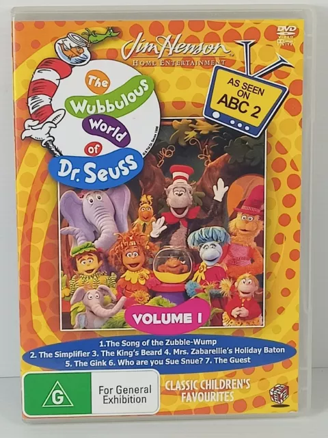 Jim Henson The Wubbulous World Of Dr Seuss Volume 1 Dvd Tested Vgc £15