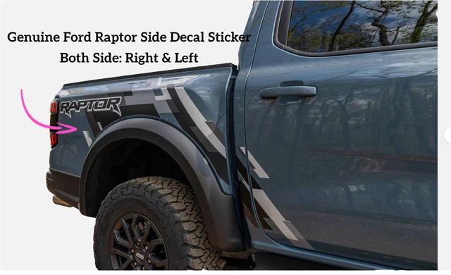 FORD RANGER RAPTOR Next-GEN GENUINE Side Pair Sticker Decal "RAPTOR ...