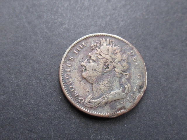 1825 GEORGE IV Copper Farthing Coin Nice Collectable Condition £3.31 ...