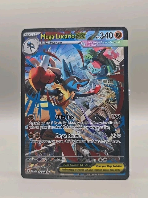 2025 POKÉMON MEGA Lucario SIR Mega Evolutions NM Ready to ship out £260 ...