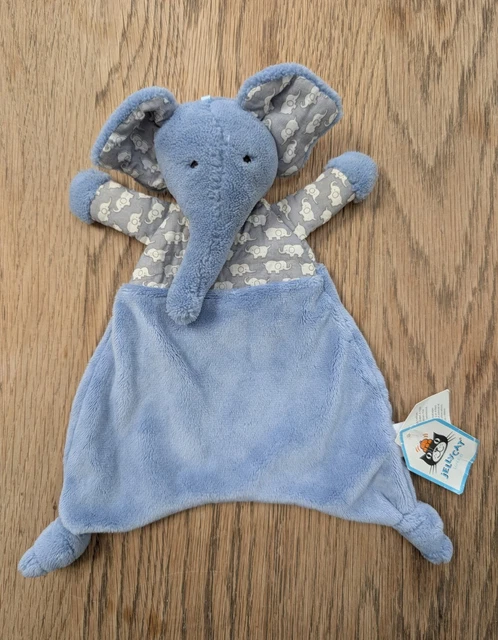 JELLYCAT BLUE ELEPHANT Baby Comforter Blankie Plush Soft Toy £57.90 ...