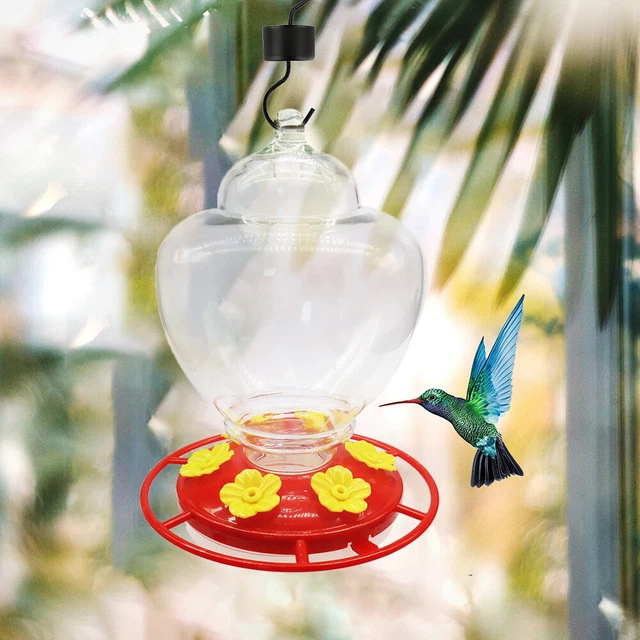 PLASTIC BIRD WATER Feeder Bottle Hanging Hummingbird Feeder ...