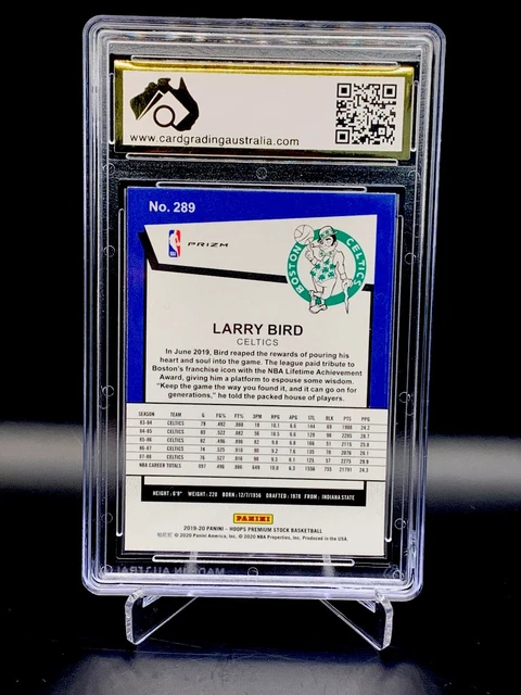 2019-20 LARRY BIRD NBA Hoops Basketball Card Premium #289 🔥 SILVER ...