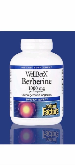 NATURAL FACTORS WELLBETX® Berberine, 120 Vegetarian Capsules £50.00 ...