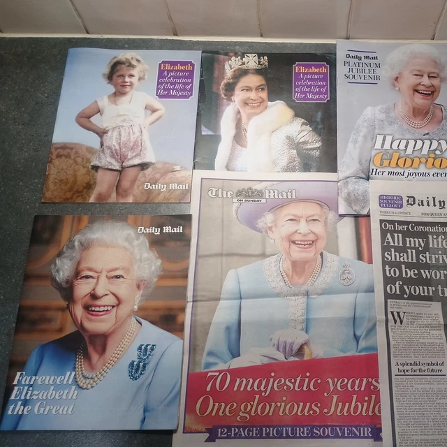QUEEN ELIZABETH II Daily Mail Tribute Collection: Platinum Jubilee ...