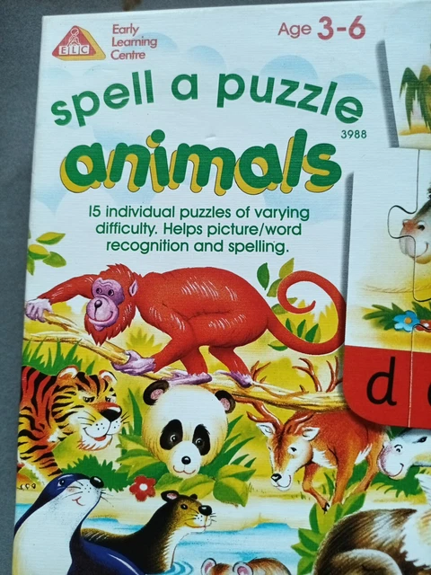 SPELL A PUZZLE. Excellent Condition. Early Learning Centre. Animals ...
