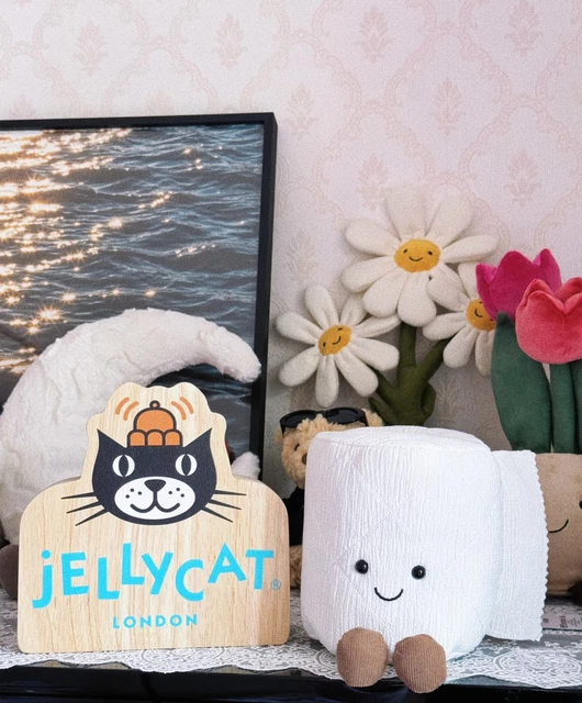 NWT HOT JELLYCAT Toilet Paper Roll Plush Toy Cute Doll Free Gift Bag ...