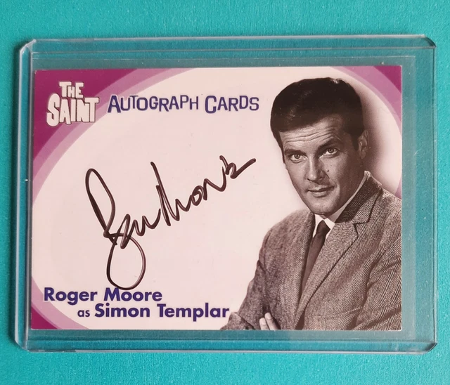 ROGER MOORE - THE SAINT - Personally Signed Autograph Card - Cards Inc ...