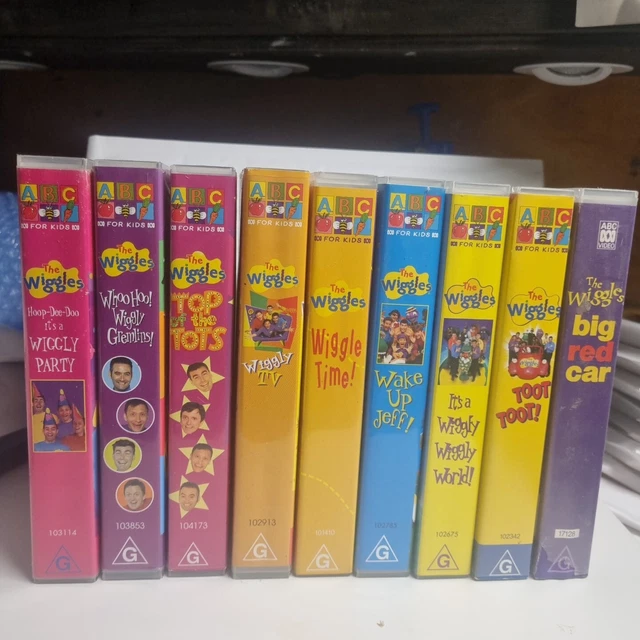 THE WIGGLES VHS Tape ABC Kids Vintage Wiggles Original Cast Bulk Lot 9 ...