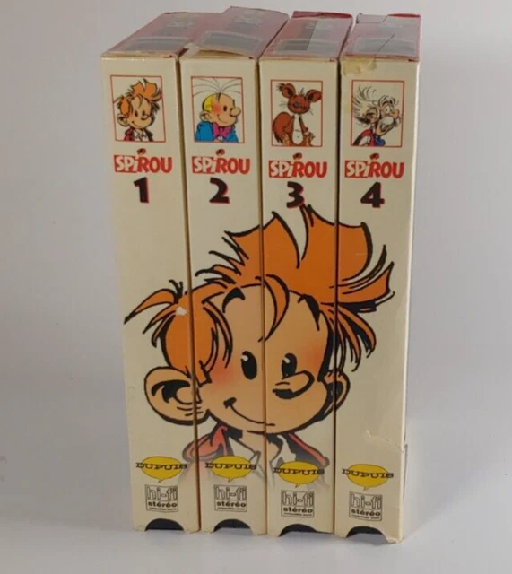 SPIROU VOL 1-2-3-4 VHS French NTSC Canada Animated $9.99 - PicClick CA