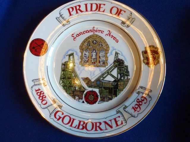 VINTAGE GOLBORNE COLLIERY Mining Plate £14.00 - PicClick UK