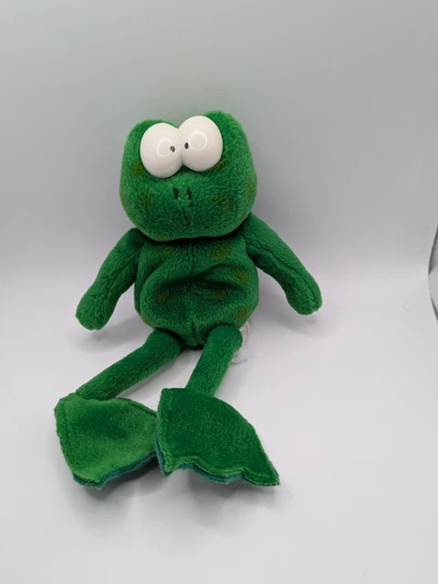CARTE BLANCHE 10& VINTAGE 90s ROGER THE FROG SOFT TOY BEANIE £19.00 ...