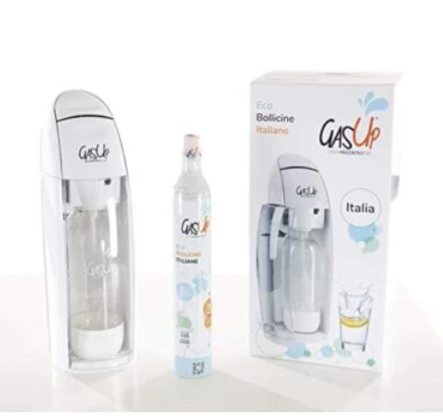 GAS-UP GASATORE ACQUA Completo Bianco 018061-Gas completo di bombola ...