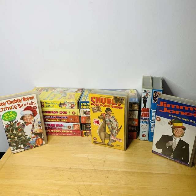 ROY CHUBBY BROWN & Jimmy Jones VHS Bundle x 15 Comedy Videos Mixed Job ...