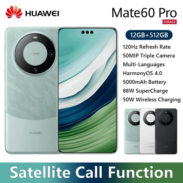 HUAWEI MATE 60 Pro HarmonyOS 4.0 Kirin 9000S Octa Core 120Hz 88W 50MP 12GB+512GB £1,098.98 ...