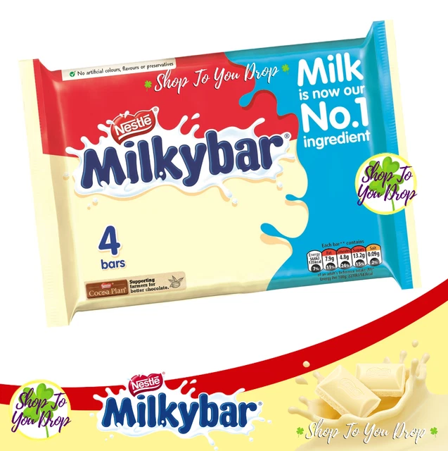 40 X 25G MILKYBAR CHOCOLATE BARS 10 x 4 Pack Nestle Milky Bar Christmas ...