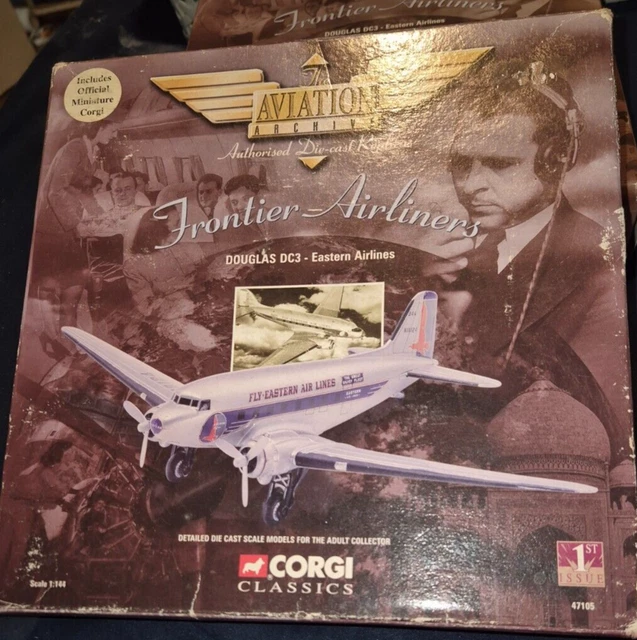 CORGI 1:144 AVIATION ARCHIVE 47105 DOUGLAS DC3 EASTERN AIRLINES DiECAST ...