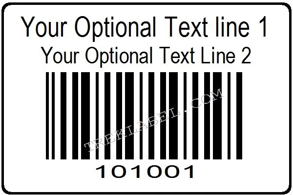 1000 SERIAL BARCODE Labels Sequential Consecutive Number Roll Stickers ...