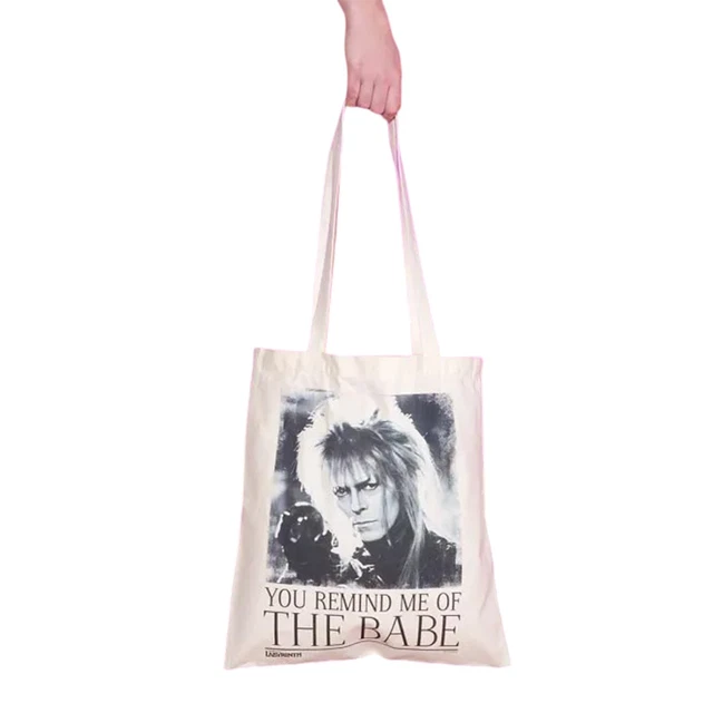 LABYRINTH YOU REMIND Me Of The Babe Canvas Tote Bag (TT927) $44.74 ...