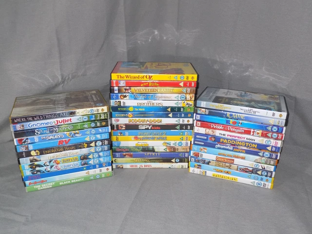 CHILDREN'S DVD BUNDLE Kids Collection Job Lot x40 DVD's (Artwork and ...