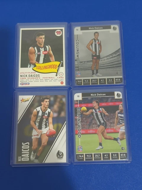 4 LOT AFL Collingwood nick daicos Cards🔥🔥🔥🔥 $5.99 - PicClick AU