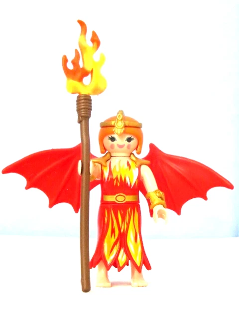 PLAYMOBIL 70026 FIGURINES -diable Woman regina Du Feu (Série 15) EUR 4 ...