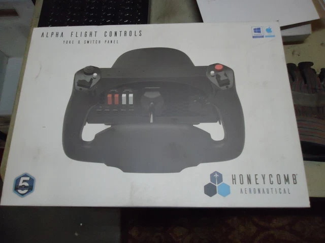 HONEYCOMB AERONAUTICAL ALPHA Flight Controls Yoke & Switch Panel ...