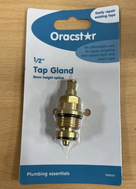 TAP GLAND - 8mm Height Spline - 1/2" Taps Sink £5.44 - PicClick UK