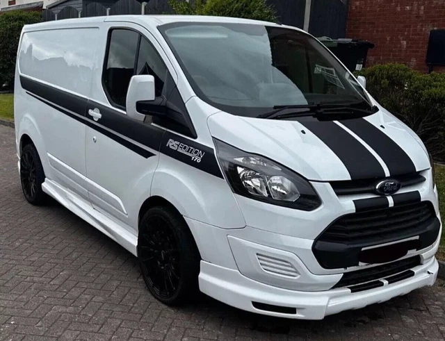 FORD TRANSIT CUSTOM 2014 with full body kit black alloys low miles 104k ...