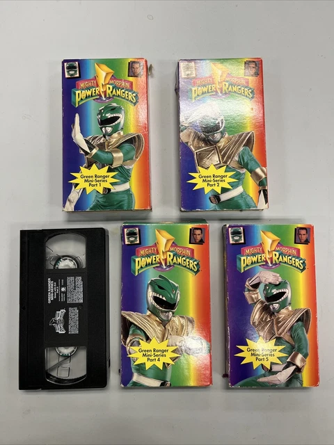 MIGHTY MORPHIN POWER Rangers: Green Ranger Mini-Series Part 1-5 VHS ...