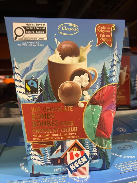 AIWAWA CA, DEAVAS 12 Hot Chocolate Bombs, w/Mini Marshmallows, 420 g ...
