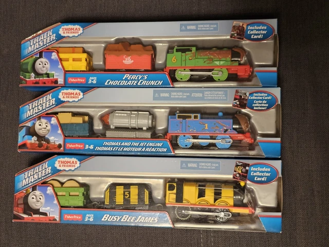 THOMAS TRACKMASTER RARE trains. Jet engine, Percy's choc. crunch, Busy ...