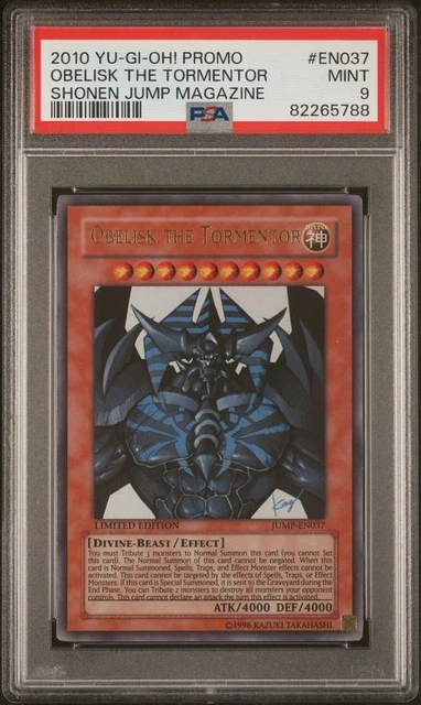 YU-GI-OH! OBELISK THE Tormentor Shonen Jump Ultra Rare Promo JUMP-EN037 ...