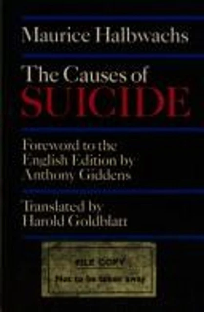 THE CAUSES DE Suicide Couverture Rigide Maurice, Goldblatt, Harold ...