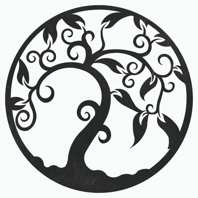 HEART TREE - DXF files for CNC Plasma Laser cut Waterjet SVG CDR files ...