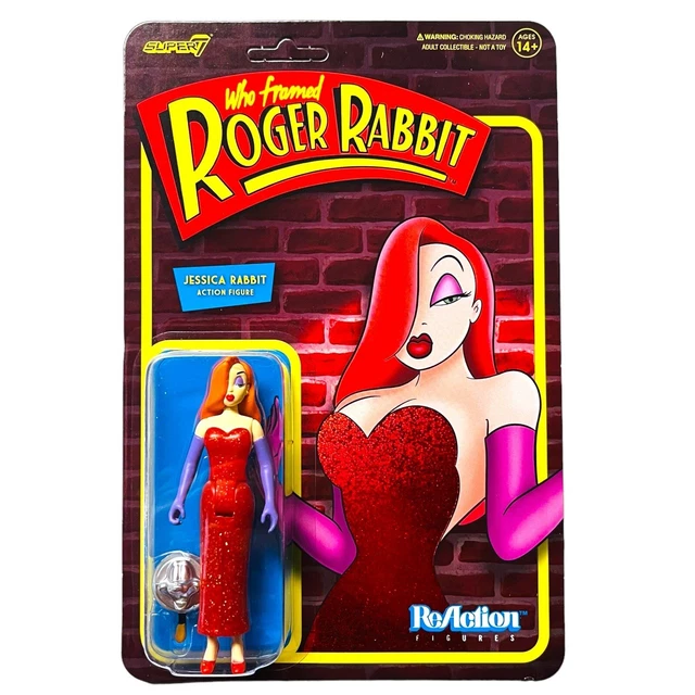 SUPER7 WHO FRAMED Roger Rabbit Jessica Rabbit ReAction Figure Unpunched ...