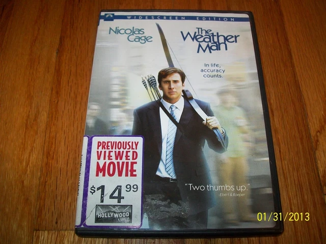 THE WEATHER MAN Dvd Widescreen Format Nicolas Cage Very Good Condition ...