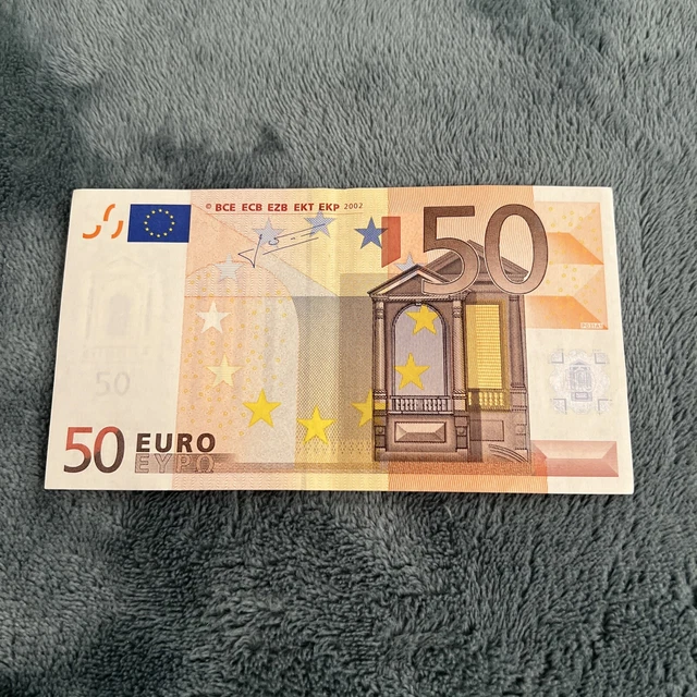 BILLET DE BANQUE De 50 Euros Année : 2002 - Signé Jean Claude Trichet ...