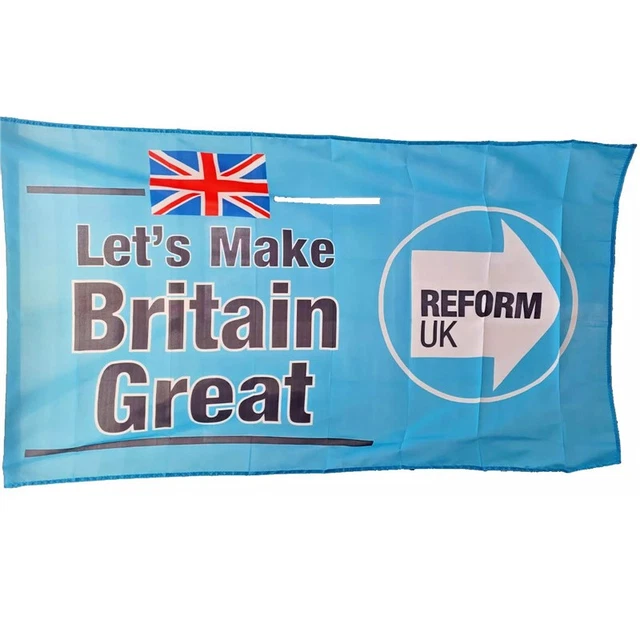 REFORM UK FLAG 90X150Cm Flags Not Keir Starmer Political Not England Uk ...