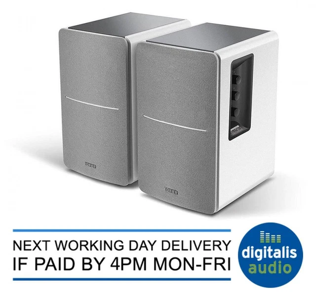 EDIFIER R1280DB ACTIVE Bluetooth Bookshelf Studio PC Speakers - White ...