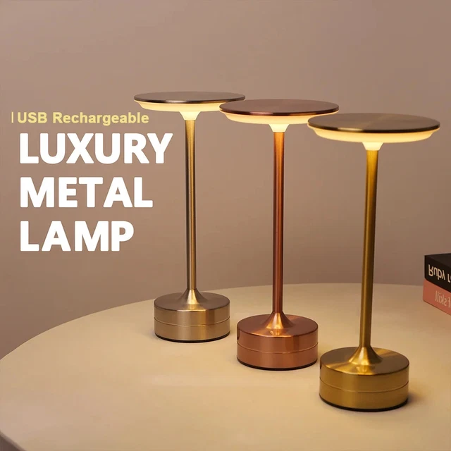 RECHARGEABLE LED TABLE Lamp Touch Sensor Portable Night Light Bedroom ...