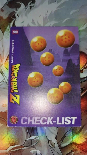 CARTE CHECK-LIST DRAGON Ball Z Fighting Cards Panini rare FR DBZ ...