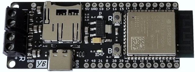 YB-ESP32-S3-AMP V3 AUDIO DevBoard: uSD, MAX98357A,WiFi,8MB Flash/2MB ...