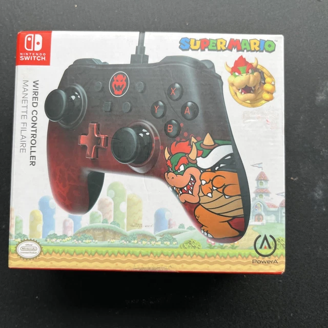 SUPER MARIO BOWSER Power A Nintendo Switch Enhanced Wired Controller ...