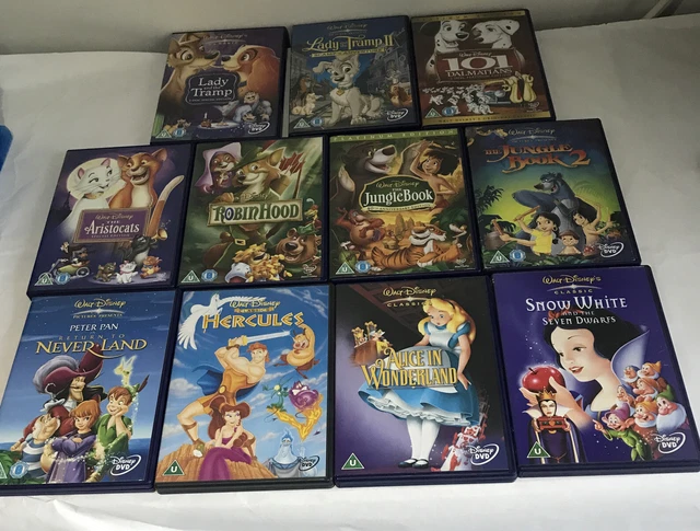 WALT DISNEY CLASSICS Platinum Edition Pictures Presents Dvd Bundle X 11 ...