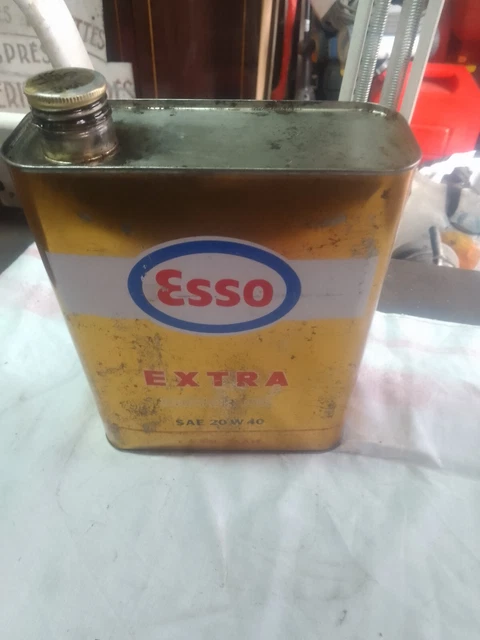 BIDON D'HUILE ANCIEN esso extra sae 20w20 EUR 5,00 - PicClick FR