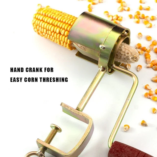 STAINLESS STEEL CORN Thresher Hand Crank Cob Stripper Manual Corn Tool ...
