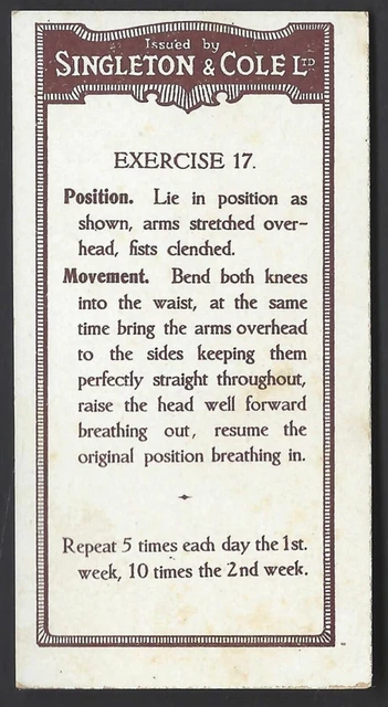 SINGLETON & COLE - Wallace Jones Keep Fit System - #17 £26.50 - PicClick UK